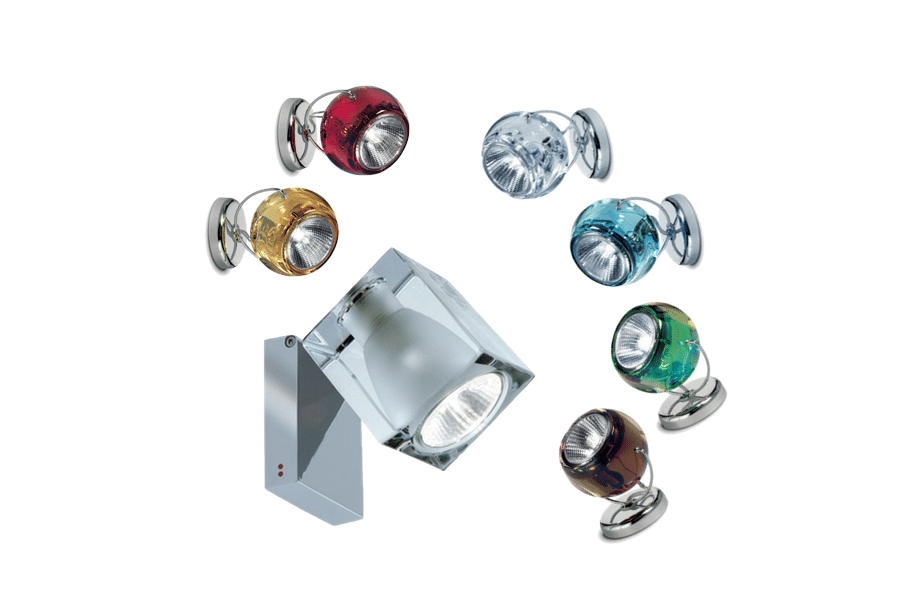 Fabbian Ice Cube - Fabbian væglamper Ice Cube, Beluga